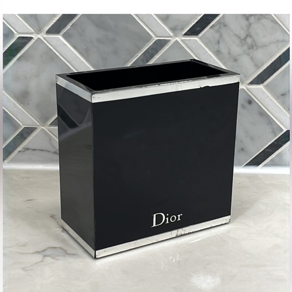 Dior | Accessories | Dior Square Pencil Pot Makeup Brush Bins Holder ...